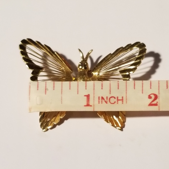 Vintage | Jewelry | Vintage Gold Tone Butterfly Brooch Pin | Poshmark